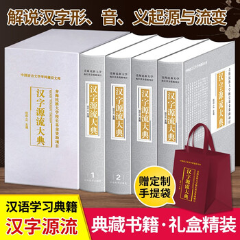 精装 汉字源流大典（套装共4册）解说汉字起源 汉字演变过程 中华汉字源流精解字典辞典 钱中立编