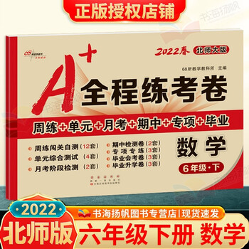 可选】A+全程练考卷六年级 下册 数学 北师版 小学同步训练单元期中期末卷子