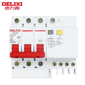 【德力西电气DZ47sLE】德力西电气 小型漏电保护器 DZ47sLE 3P+N（N极直通） C 40A【行情 报价 价格 评测】-京东