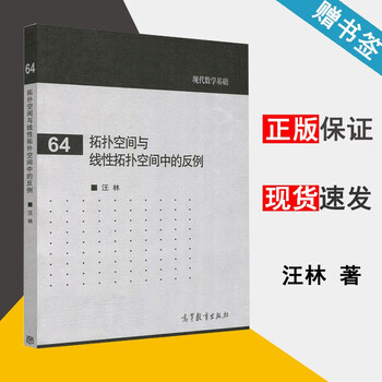 包邮 拓扑空间与线性拓扑空间中的反例 汪林 现代数学基础 高等教育出版社