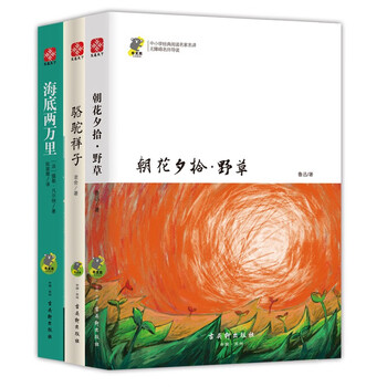 朝花夕拾·野草+骆驼祥子+海底两万里（套装3册）