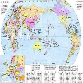 世界地图挂图（1800mm1300mm无拼接精品挂图） 北京天经地纬文化传媒有限公司编 山东地图出版