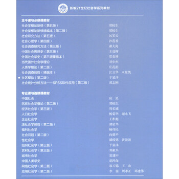 社区概论第二版9787300221090