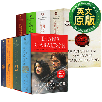 异乡人 英文原版小说 Outlander 1-8册套装 火红十字架 呼吸在雪与灰 骨头的回声 写我心灵 外乡人