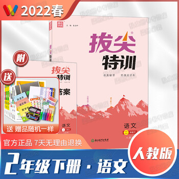 【人教版】2022春通成学典小学拔尖特训二年级下册语文2年级教材同步配套专项训练习题实验班提优训练尖子生