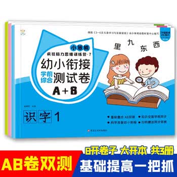 小笨熊幼小衔接测试卷识字组合（全3册）(中国环境标志产品 绿色印刷)