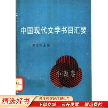 中国现代文学书目汇要小说卷 刘勇