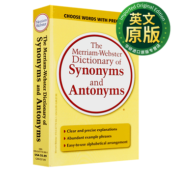 韦氏同义词反义词英文原版The Merriam-Webster Dictionary韦小黄英英词典