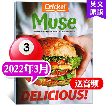 【多期单本自选】Muse缪斯杂志2022年4月新刊 另有往期及预售可选 Cricket Media蟋蟀童书儿童9-14岁自然科普期刊单本 2022年3月