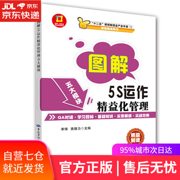 【正版图书】图解 5S运作精益化管理---图解 制造业精益管理读本 李锋,黄德力　主编 中国劳动社会保障出版社
