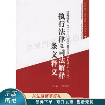 执行法律及司法解释条文释义