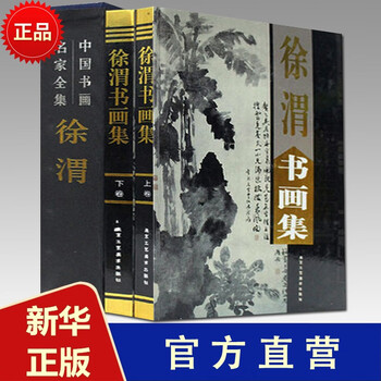 徐渭书画集 中国书画名家全集 徐渭书法绘画作品集 16开全2册 铜版纸彩色印刷 水墨画