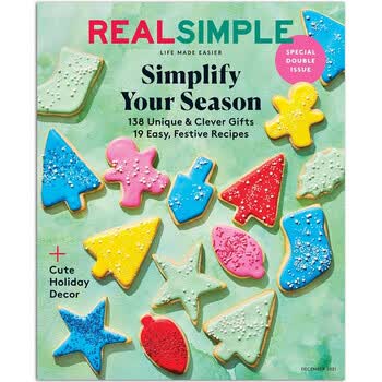 【单期可选】Real Simple 简单生活 2021年月刊 美国家庭生活女性时尚杂志 2021年12月刊