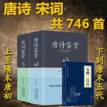 中国古诗词大全唐诗宋词鉴赏辞典元曲三百首全集学生版古文赏析详解精装2册