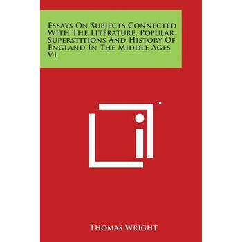 Essays On Subjects Connected With The Literatur