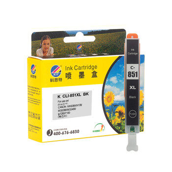 【科思特CANON CLI-851 BK】科思特850 851墨盒 适用佳能 MX928 MG6400 iP7280 iX6880 CLI-851 BK 小黑 单支装 可打印880页【行情 ...