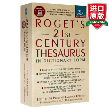 英文原版 罗热/罗热21世纪近反义词典 Roget’s 21st Century Thesaurus