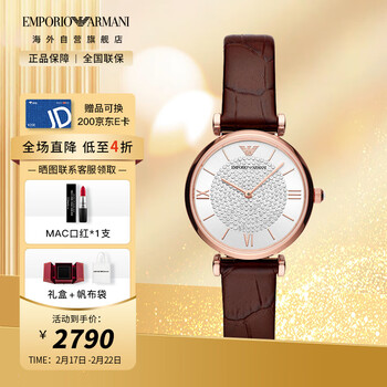 【安普里奥·阿玛尼AR11269】安普里奥·阿玛尼（Emporio Armani）满天星手表皮带时尚石英女士腕表情人节送女友生日礼物 ...