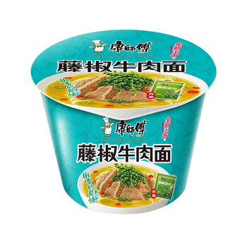 康师傅方便面酸辣牛肉面12桶整箱酸菜红烧牛肉面夜宵免煮速食面 康师傅 藤椒牛肉面 107g*6桶【图片 价格 品牌 报价】-京东