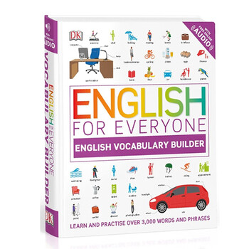 DK新视觉 人人学英语English for Everyone Vocabulary Builder 词汇训练 学习+练习3000个单词短语 英文原版 词汇图解指南 . 梦想童趣城
