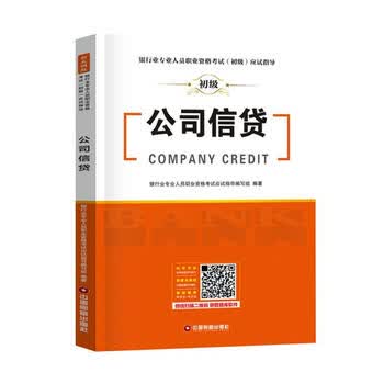 银行业专业人员职业资格考试（初级）应试指导 公司信贷考试  图书