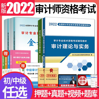 2022初中级审计师考试教材+历年真题试卷及全真模拟试题卷  审计理论与实务+审计专业相关知识 初级审计师