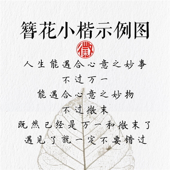 上林赋周生如故硬笔钢笔练字帖描红歌词本大学生文临摹本一生一世 簪花小楷