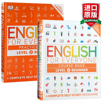 英文原版 DK人人学英语2 English for Everyone Level 2 英语教材练习册 预售