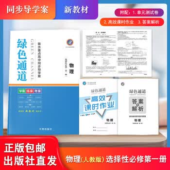 绿色通道衡水重点高中同步导学案 物理人教版 选择性必修1册