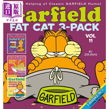 加菲猫漫画三合一合订本11 英文 Garfield Fat Cat 3-Pack Jim Davis