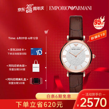 【安普里奥·阿玛尼AR11269】安普里奥·阿玛尼（Emporio Armani）手表女满天星皮带石英镶钻女士腕表生日礼物送女友AR11269 ...