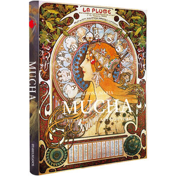 穆夏绘画集合 mucha （大开本）繁体中文珍藏版 插画手绘画素描 装饰油画画册