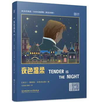 含音频 床头灯系列英语读物5000词英汉对照夜色温柔 大学生四六级英语小说课外阅读书籍世界名著英语
