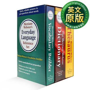 韦氏三宝英语字典词典 Merriam-Webster's Dictionary 同义词字根词根辞典