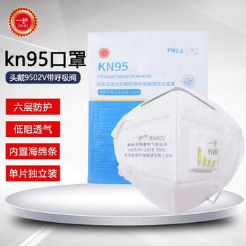 一护 KN95口罩 带呼吸阀 防飞沫粉尘防颗粒物 头戴式9502V(30只装)【图片 价格 品牌 报价】-京东