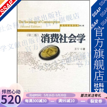 现代社会学文库（第2辑） 消费社会学（第2版）：一个分析的视角  王宁 著 社科文献