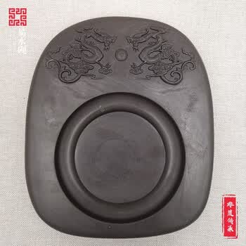 国家非遗 易水砚台《双龙戏珠》包邮厂家直销 文房四宝 毛笔砚台 礼品学生砚台收藏 砚