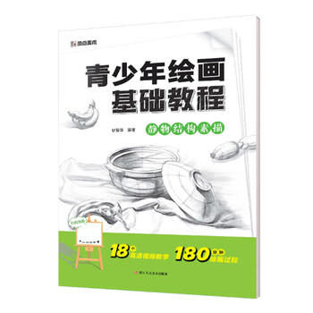墨点美术用品青少年绘画基础教程静物结构素描绘画中学生初学者素描入门教程自学零基础中学美术画绘画教程