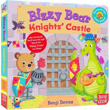 【中图原版】英文原版 Bizzy Bear Knights' Castle 忙碌的小熊 骑士