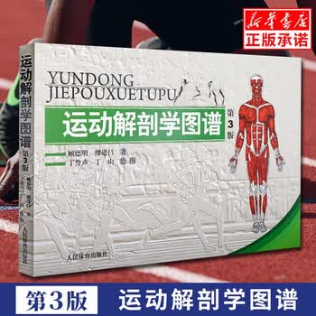 正版 运动解剖学图谱修订第3版 人体解剖医学图解书 适能健身运动生理学医运动训练学人体彩色图谱肌肉