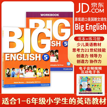 进口原版 朗文少儿英语教材 big english 朗文培生 小学美语教材 英文原版 5级学生教材