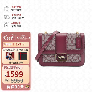 蔻驰（COACH） 女包ALIE系列专柜款拼蛇皮纹单肩包斜挎包 C3762 B4RH5【图片 价格 品牌 报价】-京东