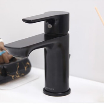 科勒（KOHLER）利欧单孔面盆冷热水龙头浴室柜台盘洗脸盆龙头K-25102T K-25102T-4F-2BL【图片 价格 品牌 报价】-京东