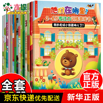 他们在哪里 2-6岁专注力训练游戏书 全套共15册 德国小学生思维训练隐藏的图画捉迷藏