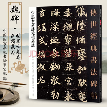 【正版包邮】传世经典书法碑帖毛笔篆书字体简体注释原帖赏析临摹原色原大隶楷书魏碑临摹鉴赏毛笔字帖初学必备名家名碑河北教育出版 32张黑女墓志元桢墓志