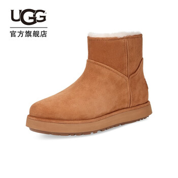 UGG 2020秋冬新款女士靴子侧拉链经典大道款迷你雪地靴 1108143 BUN | 棕色 36【图片 价格 品牌 报价】-京东