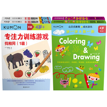 培养孩子专注力游戏书套装4岁+（共4册）