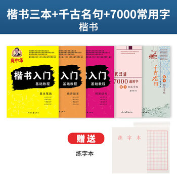 临摹练字帖正楷行书入门描红本男女生初学写钢笔字神器 楷书入门5本套装