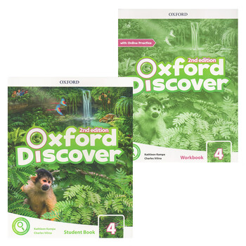 牛津Oxford Discover 4中小学生英语科普探索发现教材 主课本+练习册（含在线帐号）