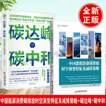 【全2册】中国能源消费碳排放时空演变特征及减排策略+碳达峰•碳中和国家战略行动路线图碳中和书籍碳排放管理师教材碳排放理论